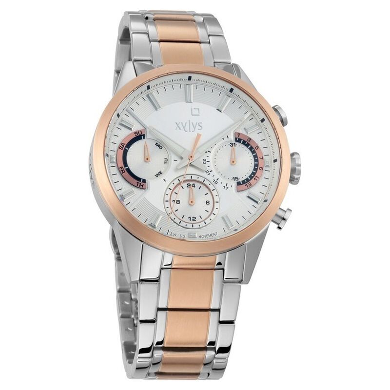 Buy Online Xylys Swiss Multifunction Two Toned Stainless Steel Strap ...