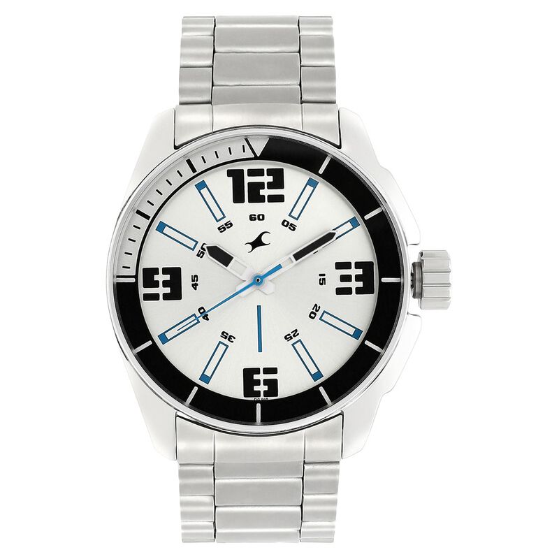 Buy Online Fastrack Hitlist Quartz Analog Silver Dial Stainless Steel ...