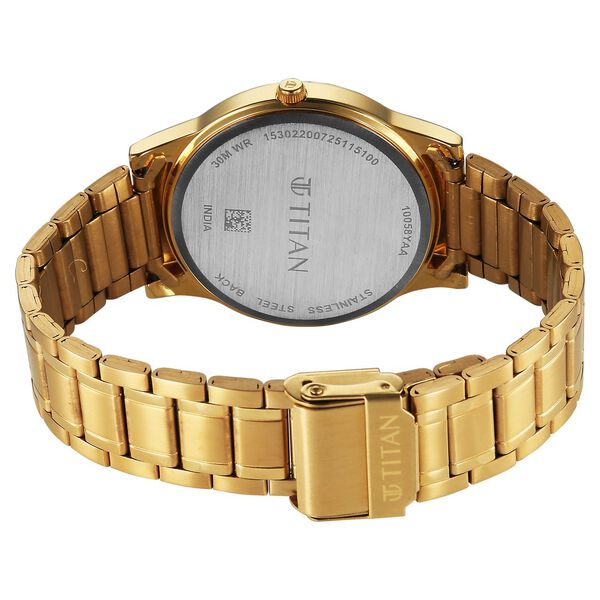Buy Online Titan Karishma Quartz Analog Green Dial Golden Stainless ...