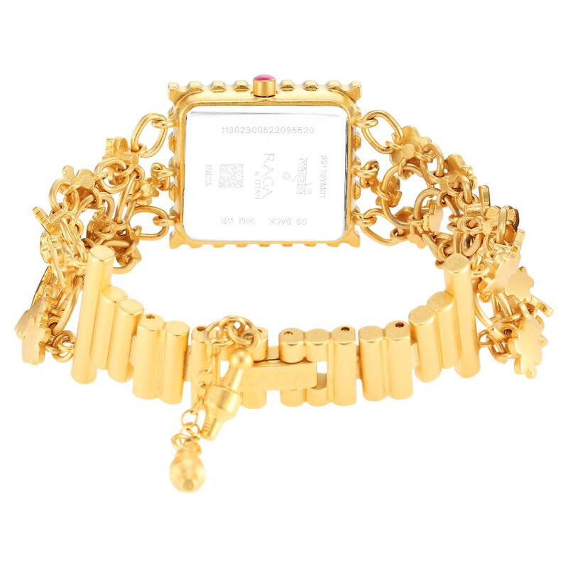 Buy Online Titan Raga X Masaba Black Dial Analog Steel and Metal Strap ...