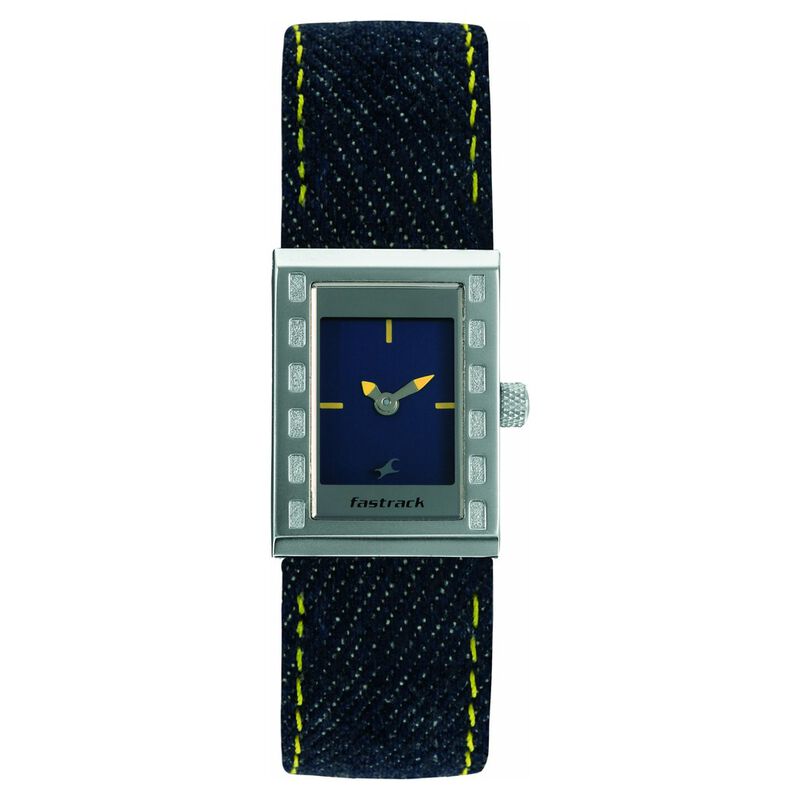 Buy Online Fastrack Quartz Analog Blue Dial Fabric Strap Watch for ...