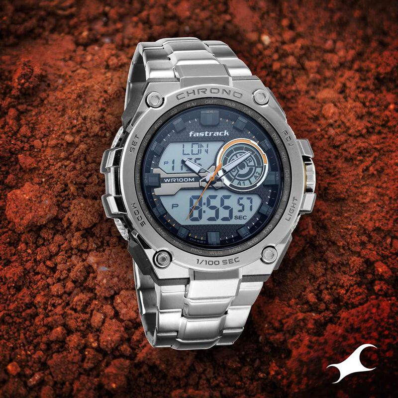 Buy Online Fastrack Mean Machines Guys Ana Digi Watch - nn38055pm02 | Titan