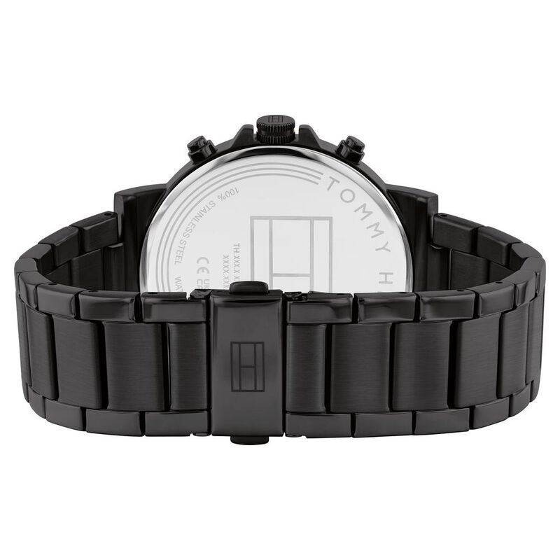 Buy Online Tommy Hilfiger Quartz Multifunction Black Stainless Steel ...