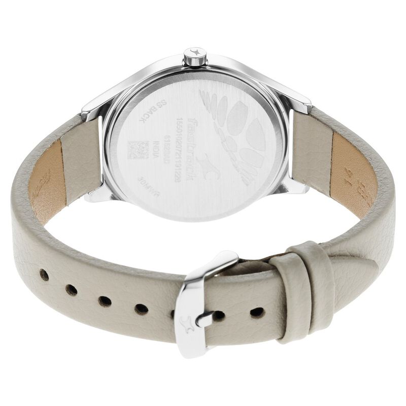 Buy Online Fastrack Stunners Quartz Analog White Dial Leather Strap ...