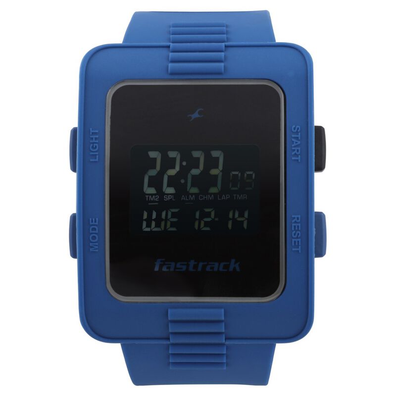 Buy Online Fastrack Digital Grey Dial Silicone Strap Watch for Guys ...