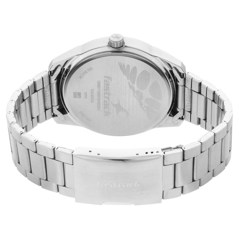 Buy Online Fastrack Space Rover Quartz Analog Grey Dial Metal Strap ...