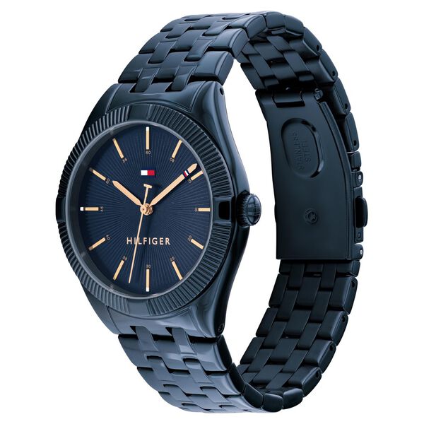 Buy Online Tommy Hilfiger Quartz Analog Blue Dial Stainless Steel Strap ...