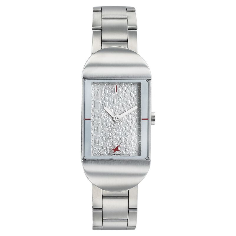 Buy Online Fastrack Go Skate Quartz Analog Silver Dial Stainless Steel ...