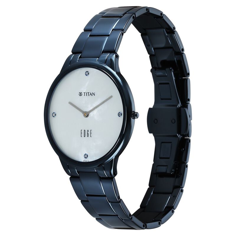 Buy Online Titan Edge Metal Ladies Allure Quartz Analog Rich Mother Of ...
