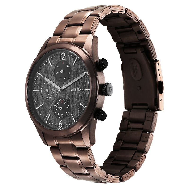 Buy Online Titan Neo SplashBlack Dial Quartz Multifunction Stainless ...