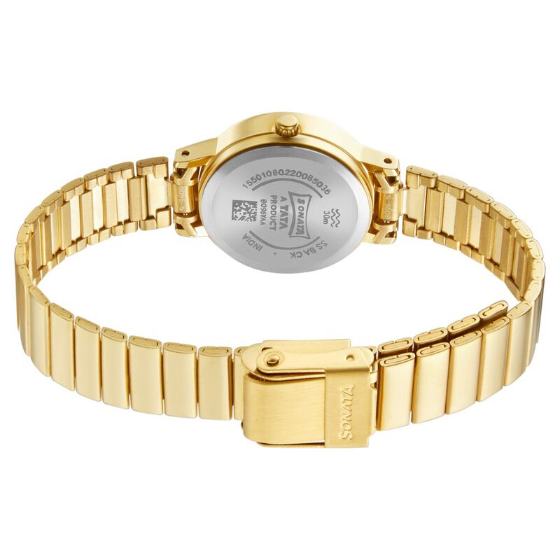 Buy Online Sonata Essentials White Dial Women Watch With Stainless ...