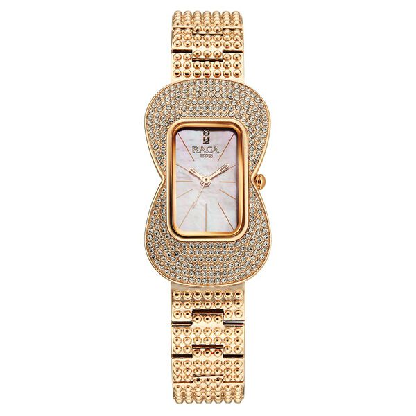 Buy Online Titan Raga Glimmers Quartz Analog Pink Mother Of Pearl Dial ...
