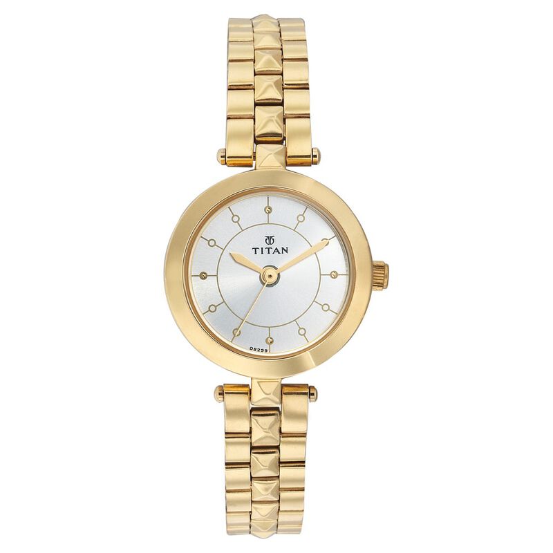 Buy Online Titan Quartz Analog Silver Dial Watch for Women - nc2473ym01 ...