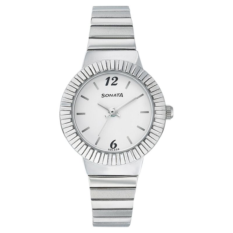 Buy Online Sonata Quartz Analog White Dial Strap Watch for Women ...
