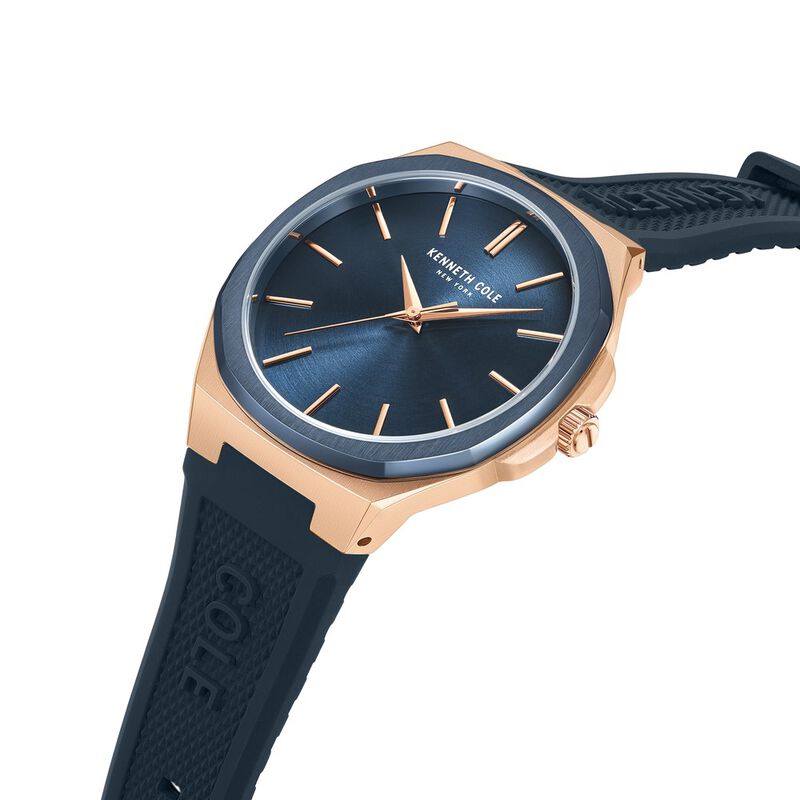Buy Online Kenneth Cole Blue Dial Quartz Analog Watch for Men ...