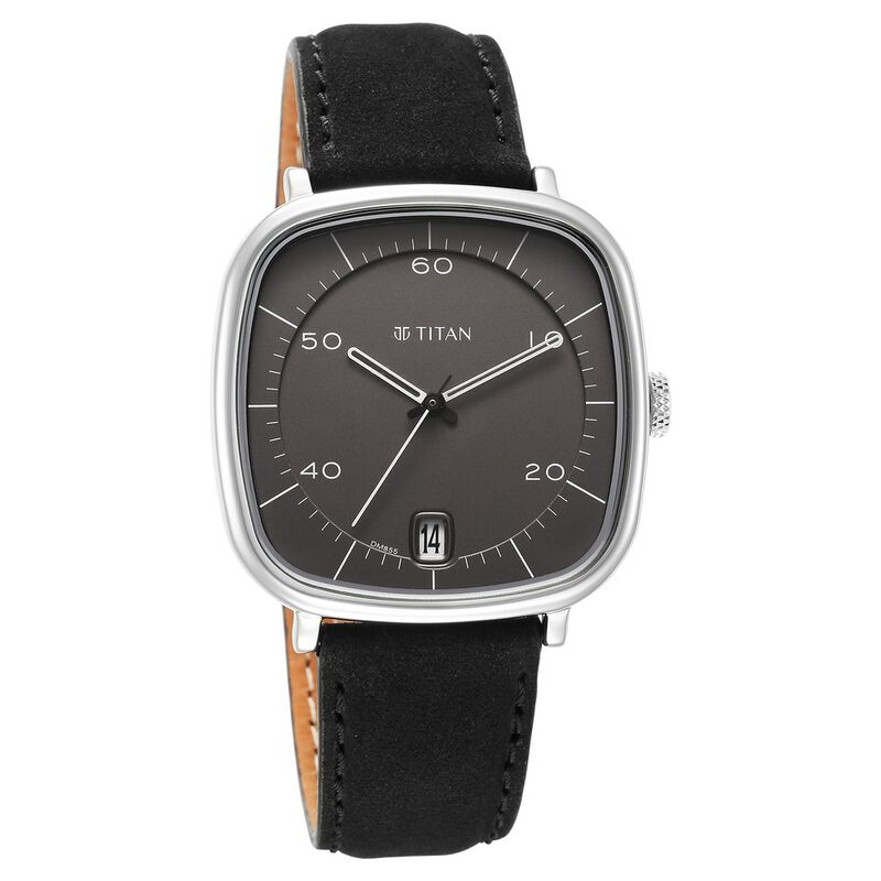 Buy Online Titan Neo Curve Quartz Analog with Date Anthracite Dial ...