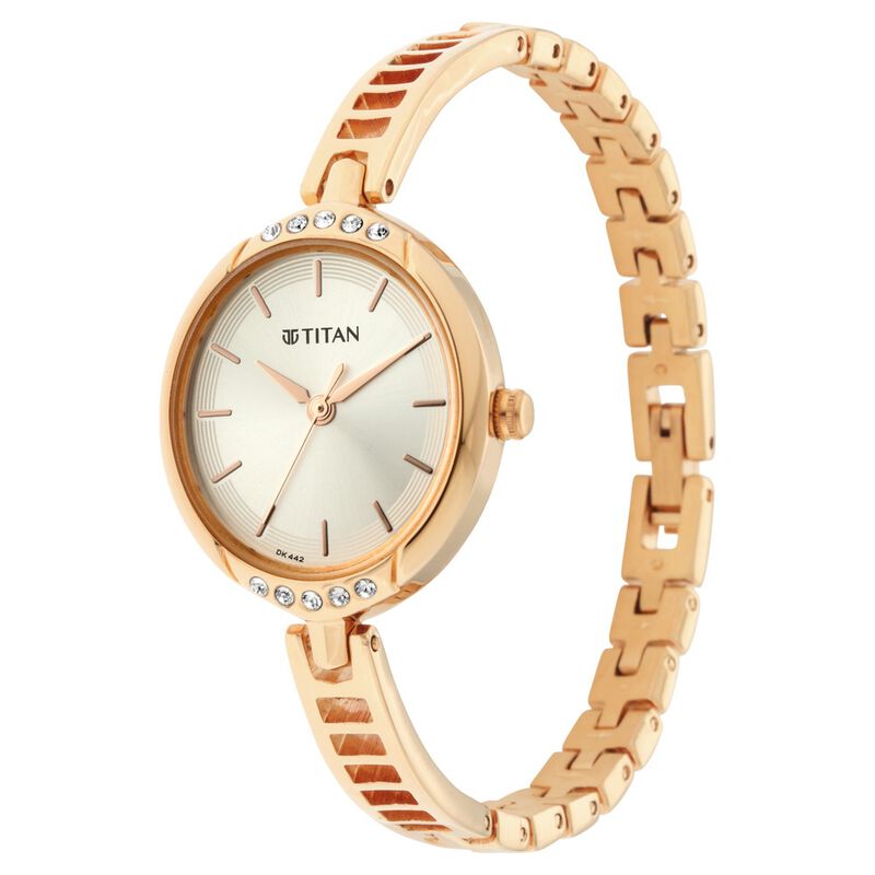 Buy Online Titan Quartz Analog Silver Dial Metal Strap Watch for Women ...