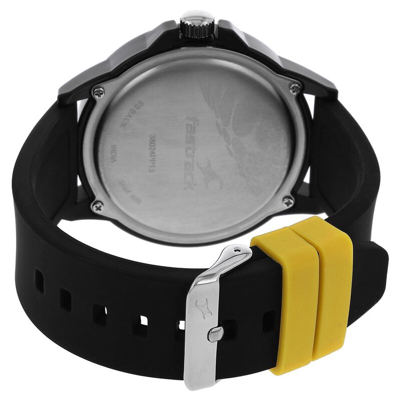 Fastrack Quartz Analog Black Dial Plastic Strap Watch for Unisex