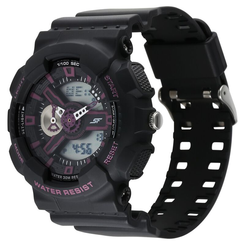 Buy Online Sonata SF Dreamer Series Quartz Digital Analog Digital Black ...