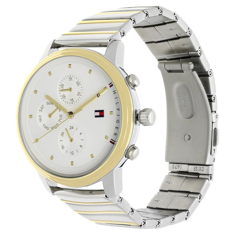 Buy Online Tommy Hilfiger Quartz Multifunction White Dial Stainless ...