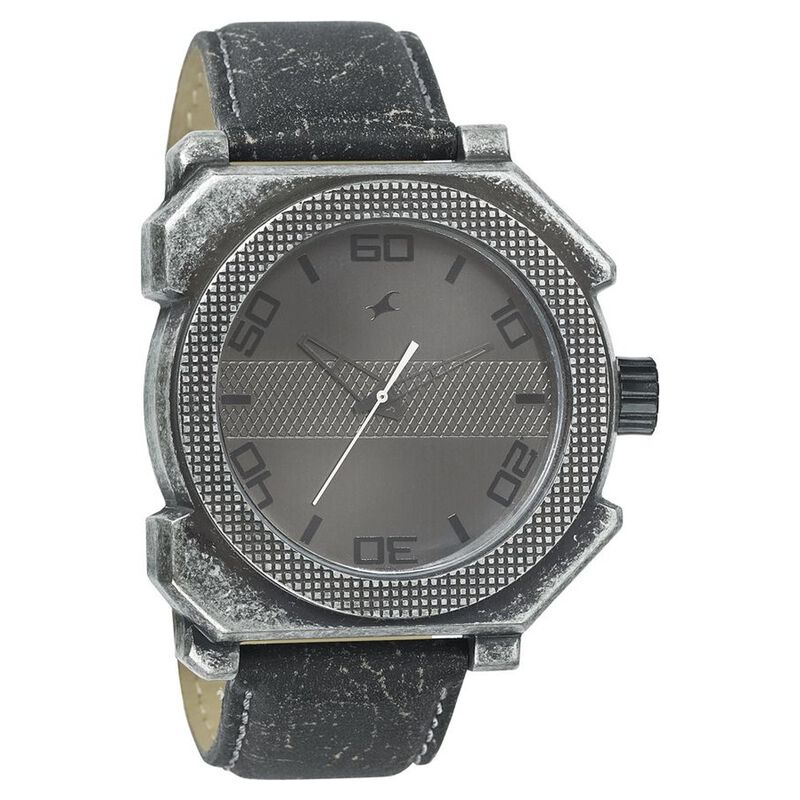 Buy Online Fastrack Quartz Analog Antique Dial Leather Strap Watch for ...