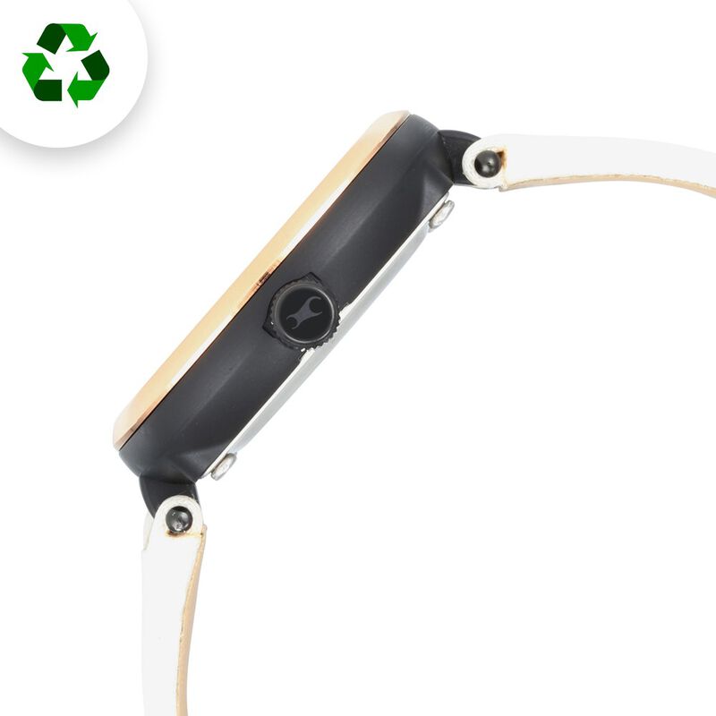 Buy Online Fastrack Revibe Quartz Analog Rose gold Dial Fabric Strap ...