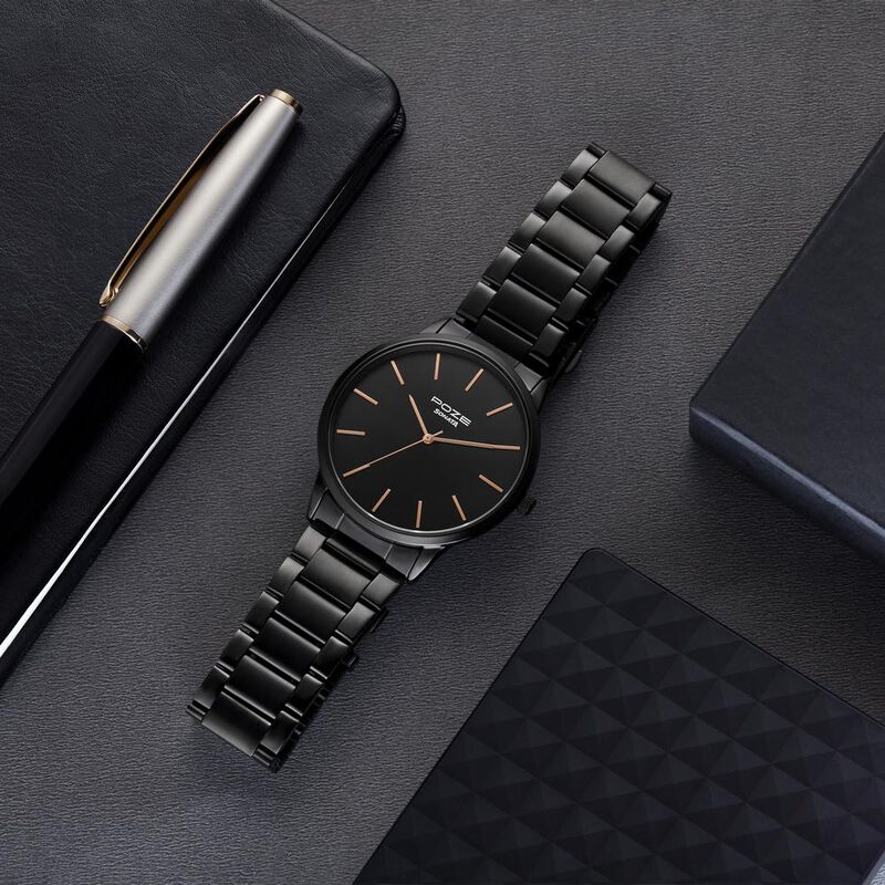 Buy Online Sonata Poze Quartz Analog Black Dial Black Color Stainless ...