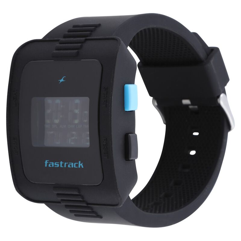 Buy Online Fastrack Digital Black Dial Plastic Strap Watch for Guys ...