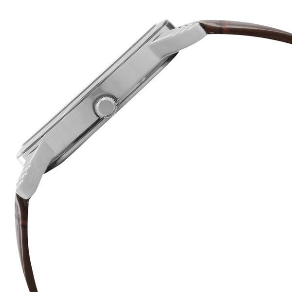 Buy Online Titan Quartz Analog with Day and Date Silver Dial Leather ...