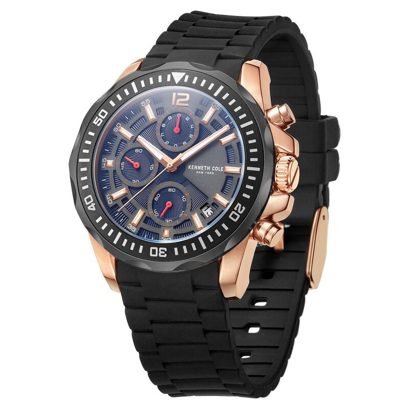 Buy Online Kenneth Cole Chronograph Blue Dial Watch for Men ...