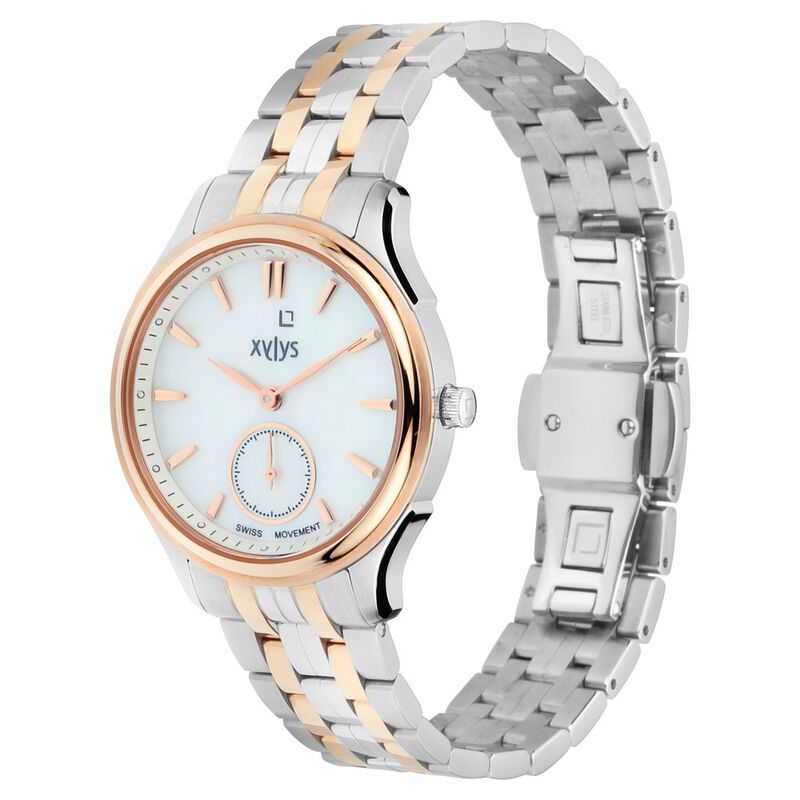 Buy Online Xylys Quartz Analog Mother of Pearl Dial Stainless Steel ...