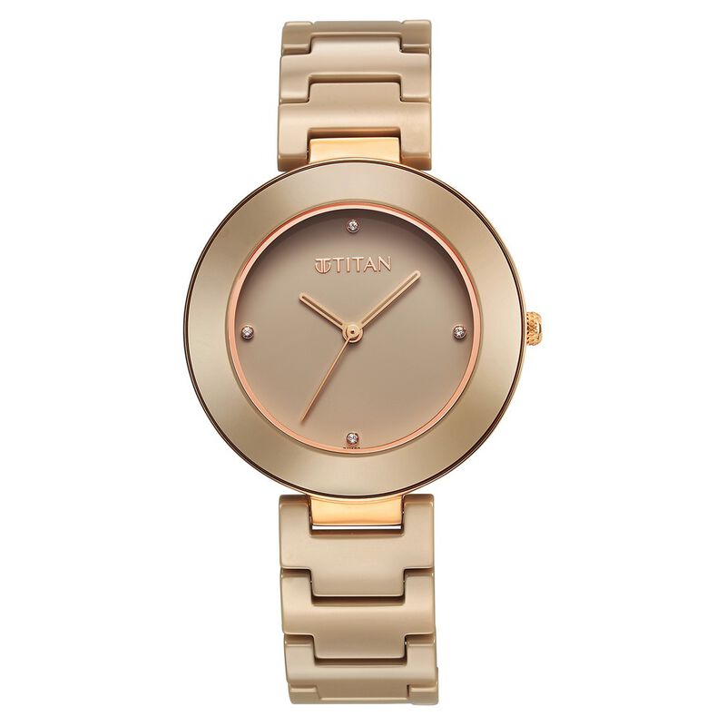 Buy Online Titan Purple Ceramics Pink Dial Analog Ceramic Strap watch ...