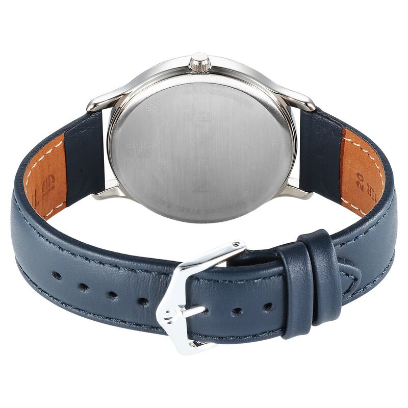 Buy Online Titan Karishma Quartz Analog Blue Dial Leather Strap Watch ...