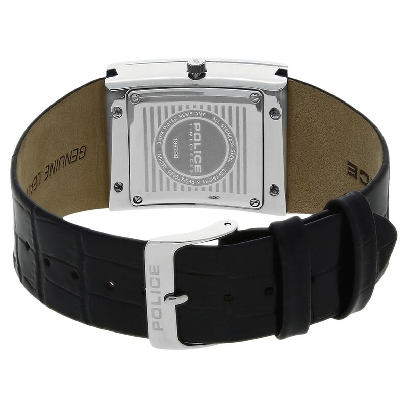 Buy Online Police Quartz Analog Black Dial Leather Strap Watch for Men ...