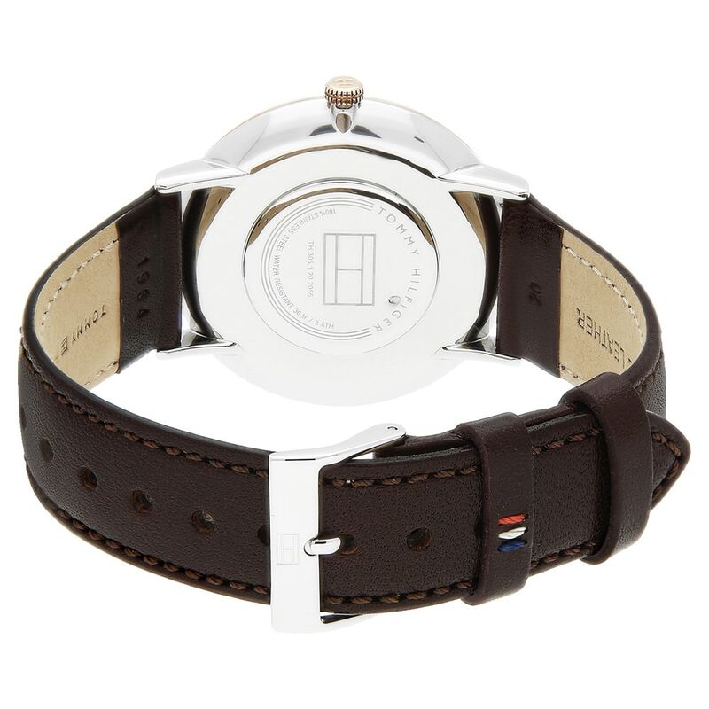 Buy Online Tommy Hilfiger Quartz Analog Blue Dial Leather Strap Watch ...