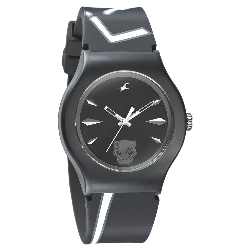 Buy Online Fastrack Avengers End Game Quartz Analog Black Dial Silicone ...
