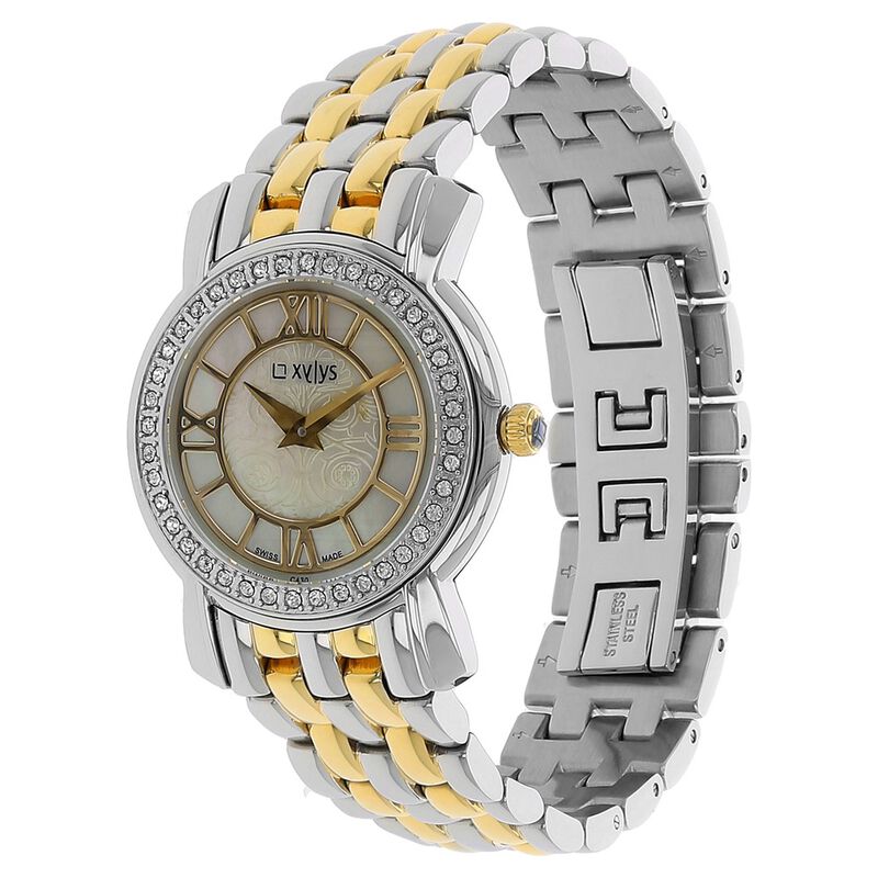 Buy Online Xylys Quartz Analog Mother of Pearl Dial Metal Strap Watch ...