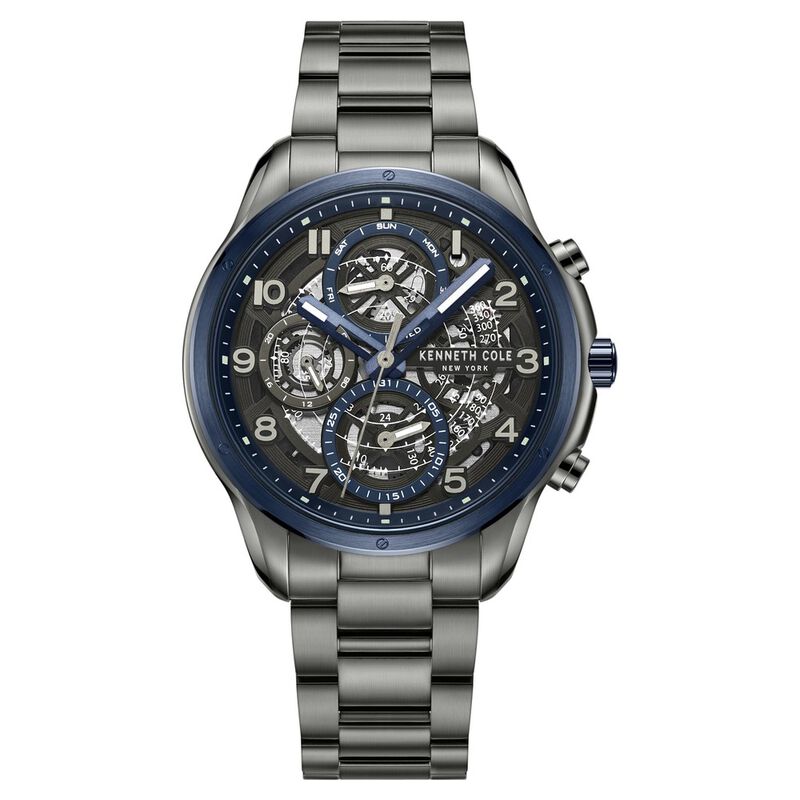 Buy Online Kenneth Cole Grey Dial Quartz Multifunction Watch for Men ...