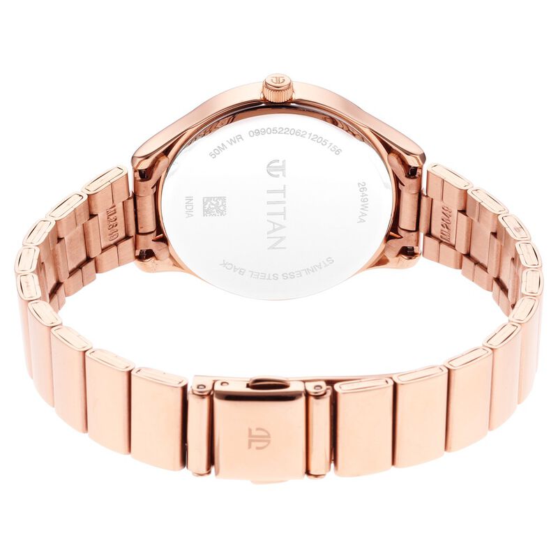 Buy Online Titan Workwear Silver Dial Women Watch With Stainless Steel ...