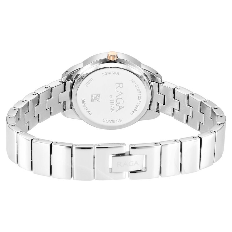 Buy Online Titan Raga Showstopper Quartz Analog Purple Dial Metal Strap ...