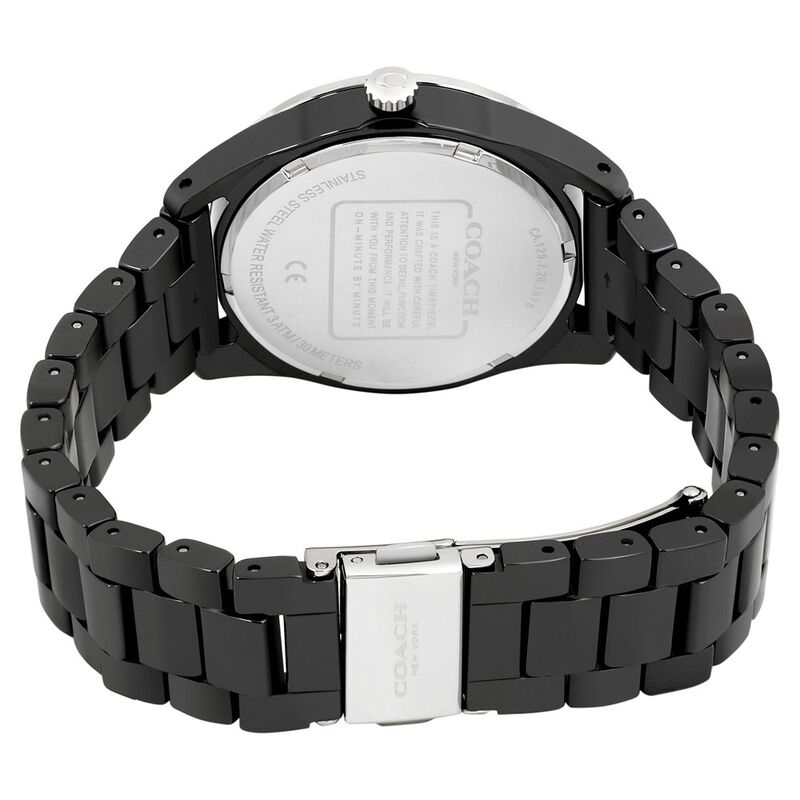 Buy Online Coach Quartz Analog Black Dial Ceramic Strap Watch for Women ...