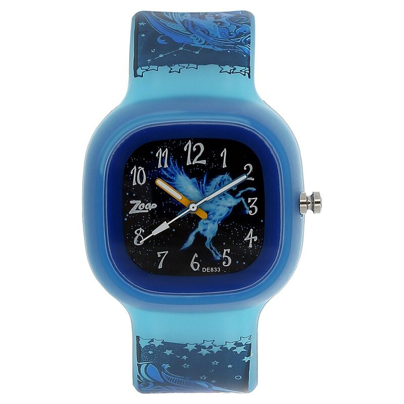 Buy Online Zoop By Titan Quartz Analog Black Dial PU Strap Watch for ...