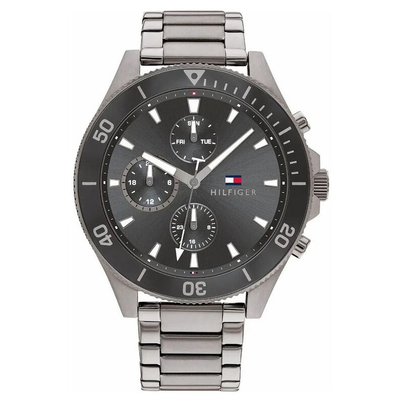Buy Online Tommy Hilfiger Quartz Multifunction Grey Dial Watch for Men ...