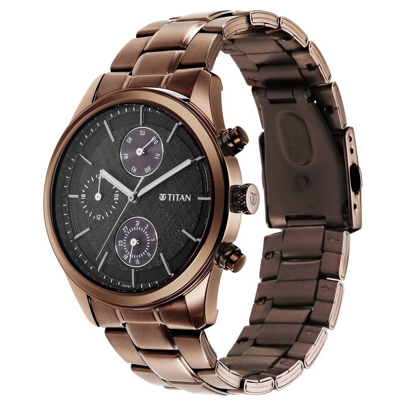 Buy Online Titan Men's Chronograph - Neo Splendour: Rose Gold Urban ...