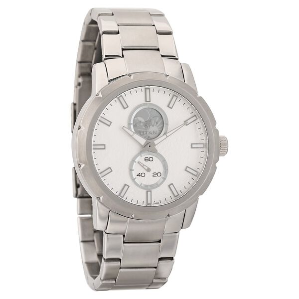 Buy Online Titan Moonphase Dial Stainless Steel Strap watch for Men ...