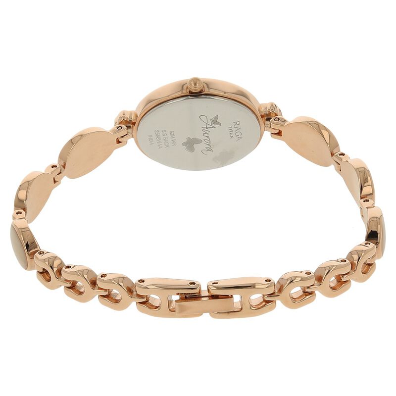 Buy Online Titan Raga Aurora Pink Dial Analog Metal Strap watch for ...