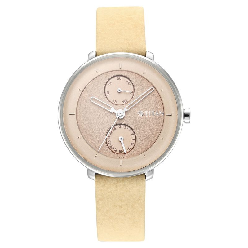 Buy Online Titan Pastel Dreams Quartz Analog Leather Strap watch for ...