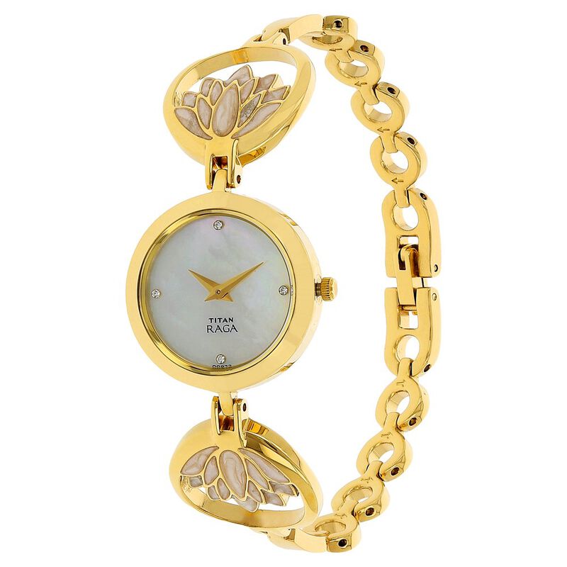 Buy Online Titan Raga Garden Of Eden Mother of Pearl Dial Women Watch ...