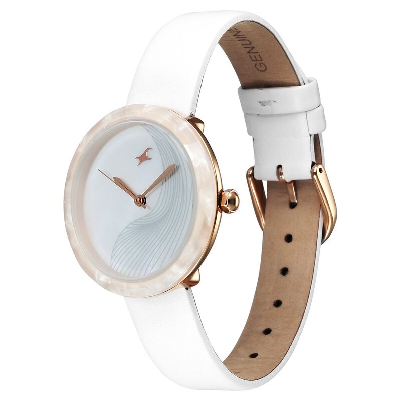 Buy Online Fastrack Younique Quartz Analog Mother Of Pearl Dial