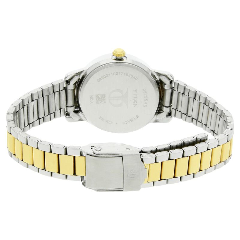 Buy Online Titan Karishma White Dial Analog with Date Stainless Steel ...